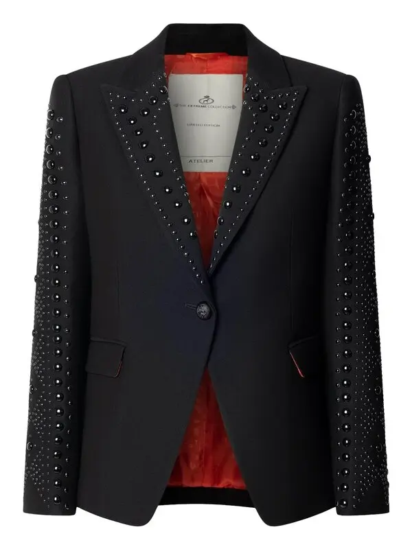 THE EXTREME COLLECTION Hand-studded Lord Byron Blazer - Black
