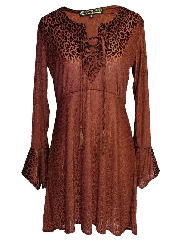 JENNAFER GRACE Roxy Mini Dress - Brown
