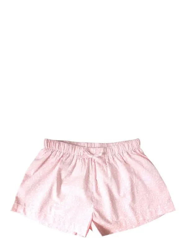 LIME TREE DESIGN Marigold Printed Cotton Sleep Shorts - Pink