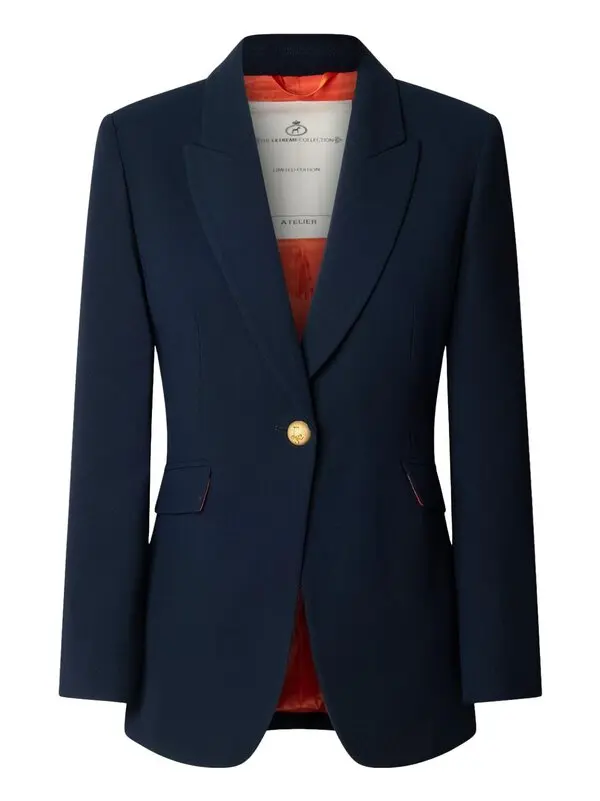 THE EXTREME COLLECTION Single-button Tailored Blazer - Blue
