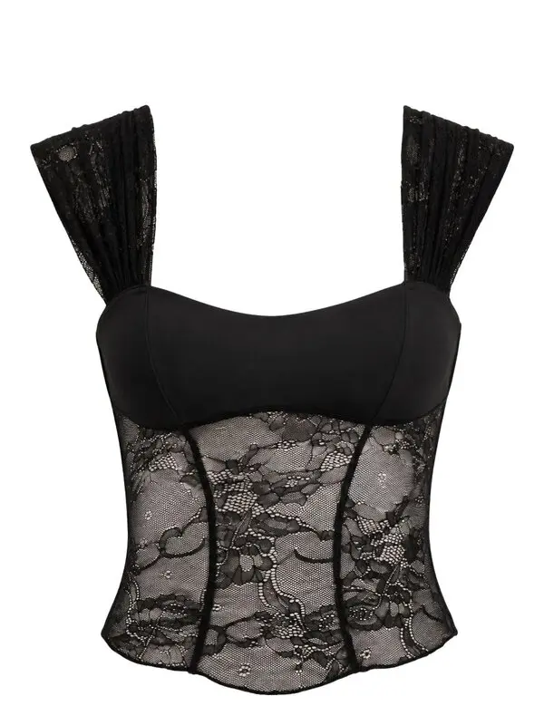 OW Vilda Lace Top - Black