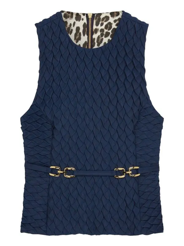 AMANDA THOMPSON COUTURE Marlo Waistcoat - Blue