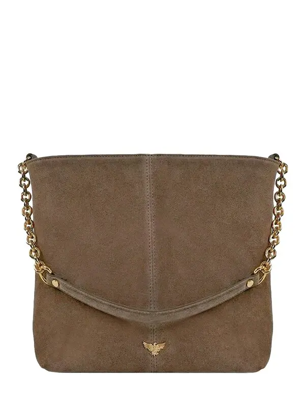 APATCHY LONDON Izzie Suede Bag - Brown