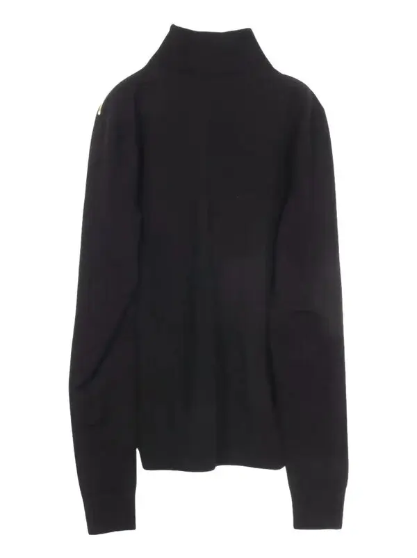 LOUIS VUITTON Chain Detail Turtleneck Sweater - Black