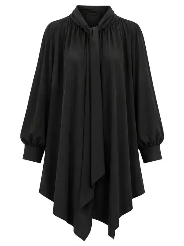 Chloé Draped Asymmetric Dress - Black