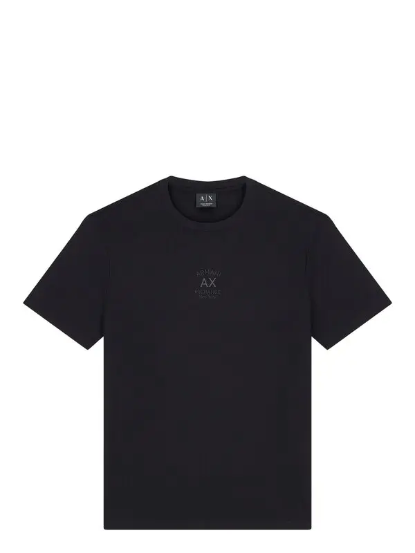Armani Exchange Regular T-shirt In Cotton Jersey - Black