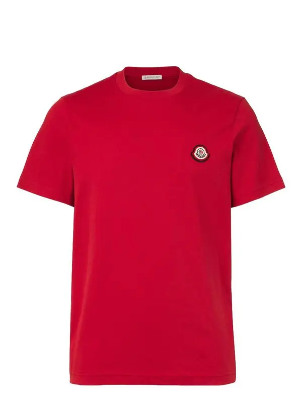 Moncler Cotton Jersey T-shirt - Red