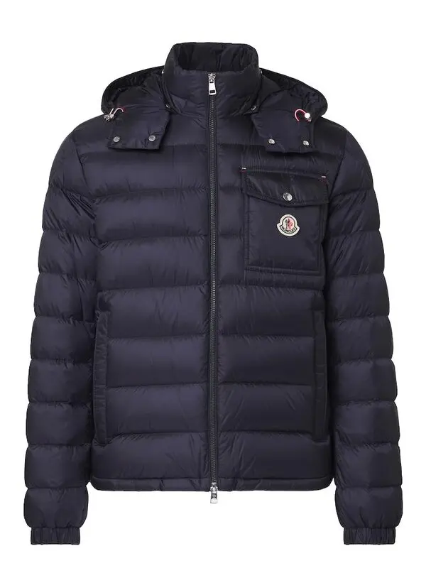 Moncler Verith Down Jacket With Detachable Hood - Blue