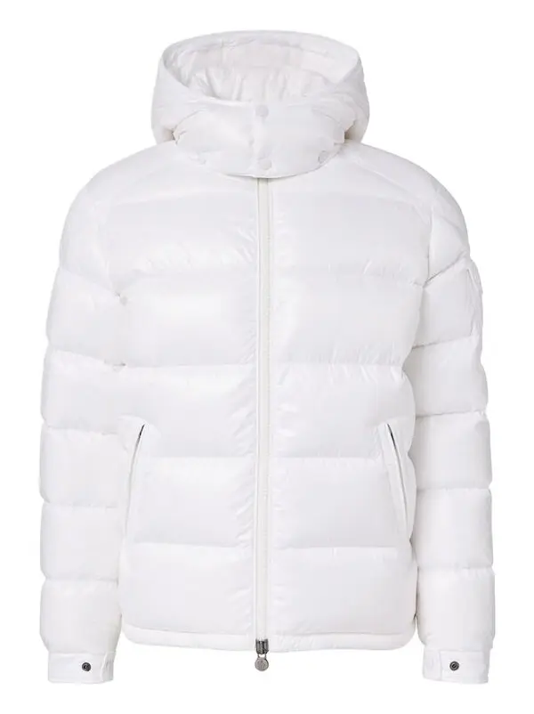 Moncler Maya Hooded Down Jacket - White