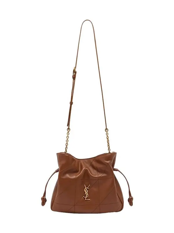 Saint Laurent Jamie Small Quilted Leather Shoulder Bag - Brown