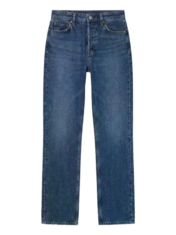 REFORMATION Cynthia Straight-leg Jeans - Blue