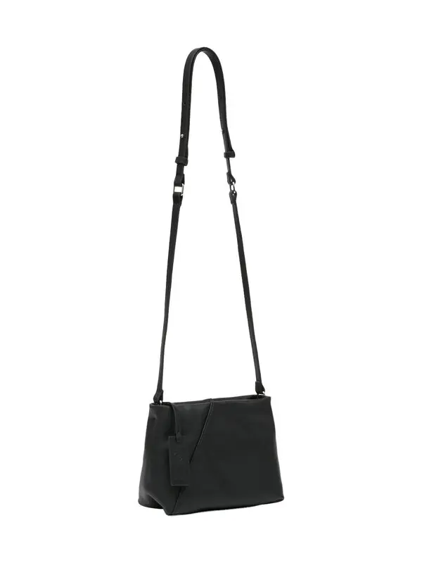 MAISON MARGIELA Folded Leather Crossbody Bag - Black