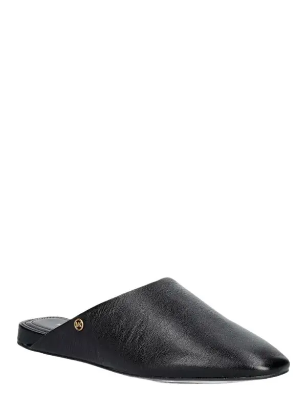Michael Kors Cady Leather Mules - Black