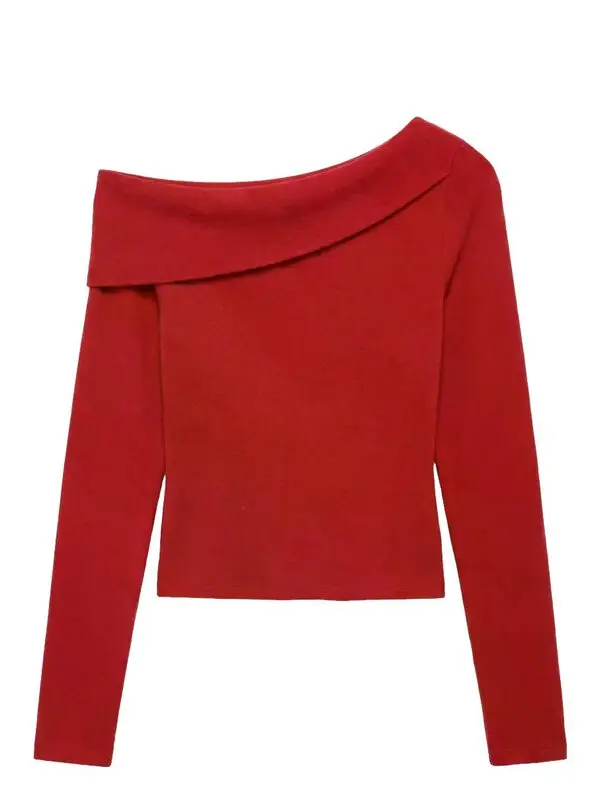 REFORMATION Elio Off-shoulder Top - Red