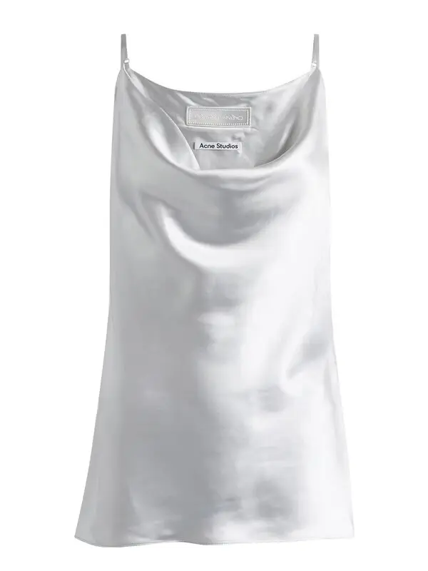 Acne Studios Temi Satin Cami Top - Ice Blue