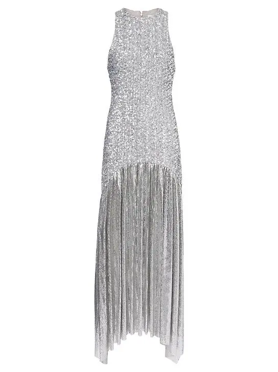 Rabanne Chainmail Maxi Dress - Silver