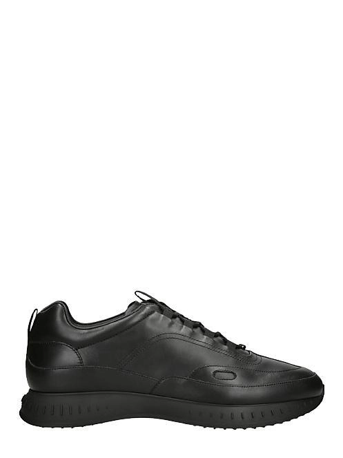 John Lobb Leather Lace-up Trainers - Black