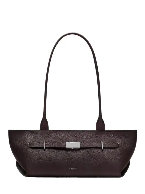 DEMELLIER New York Grained-leather Shoulder Bag - Red