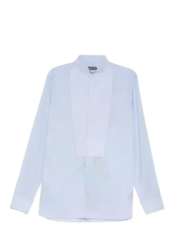 TOM FORD Washed Muslin Shirt - Blue