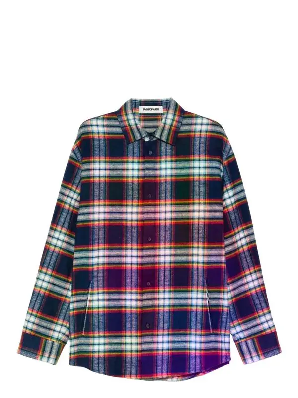 DARKPARK Check-print Shirt - Blue