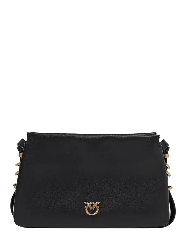 Pinko Mini One Two Three Leather Bag - Black