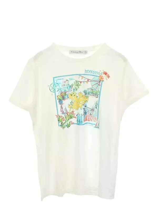 Dior Souvenir Print T-shirt - Neutrals