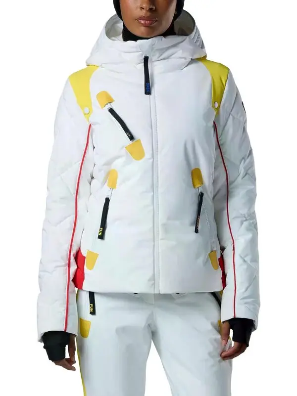 Rossignol Quilted Down Ski Jacket With Graphic Print - White