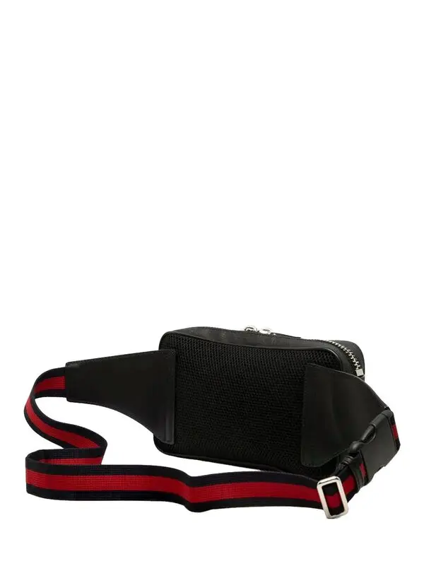 Gucci Gg Supreme Web Belt Bag - Black