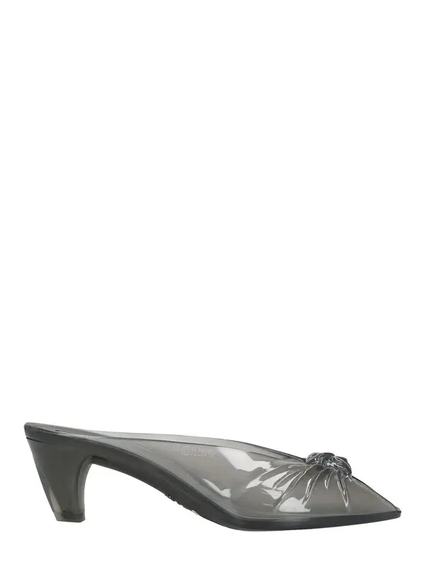 Chloé Jelly Heeled Mules - Grey