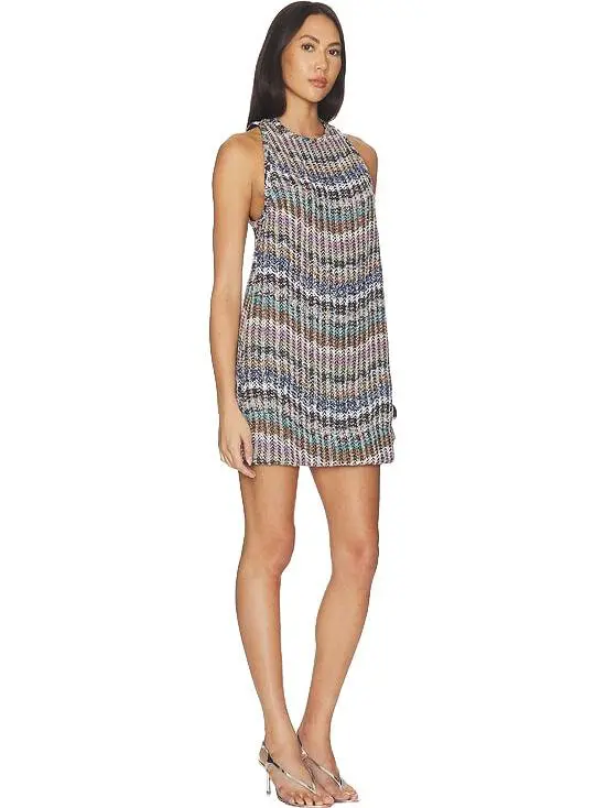 Missoni Sleeveless Tweed Dress With Metallic Threading And Sequins - Multi