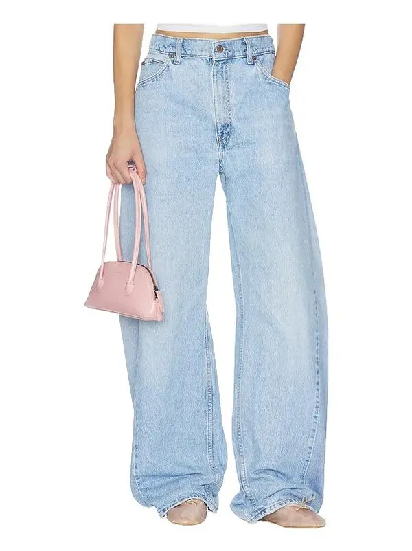 ALIGRACE The Monroe Barrel Jean - Blue