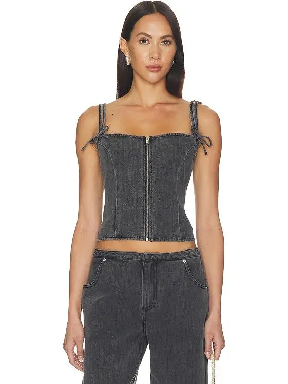 BY.DYLN Santal Top - Grey