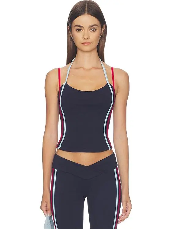 TIGER MIST Tatum Racerback Top - Navy
