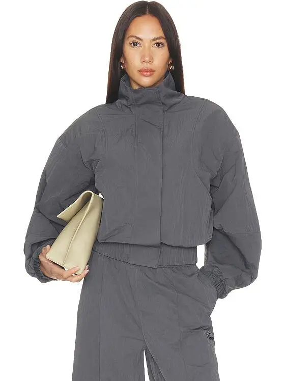 ROTATE BY BIRGER CHRISTENSEN Crispy Track Jacket - Grey