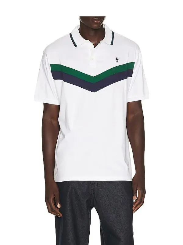 Polo Ralph Lauren Soft Touch Chest Stripe Polo - White