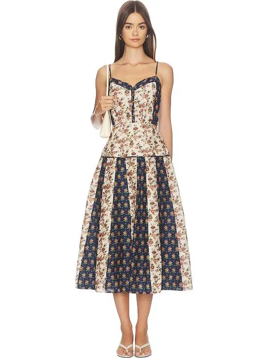 Polo Ralph Lauren Cotton Silk A-line Dress - Multi