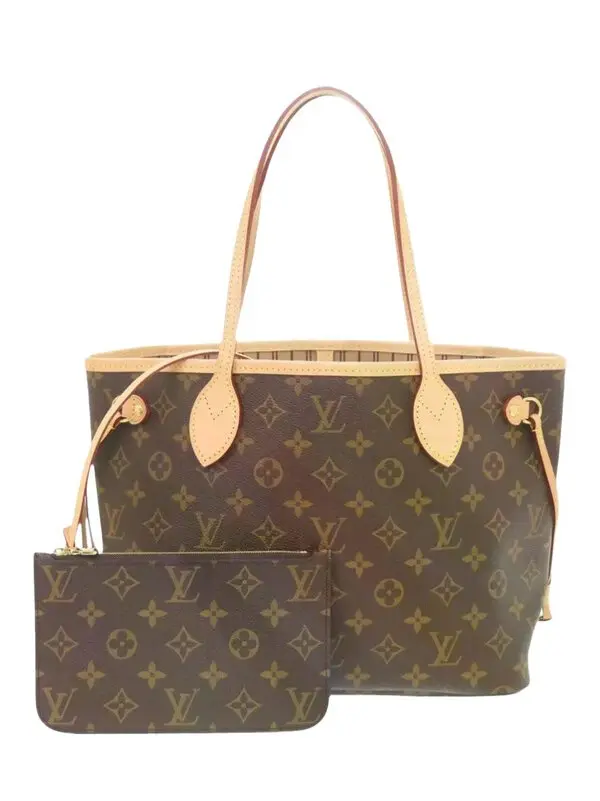 LOUIS VUITTON Monogram Neverfull Pm Tote Bag - Brown