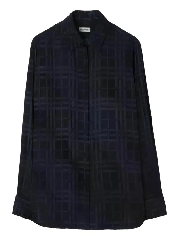 Burberry Patterned Shirt - Blue