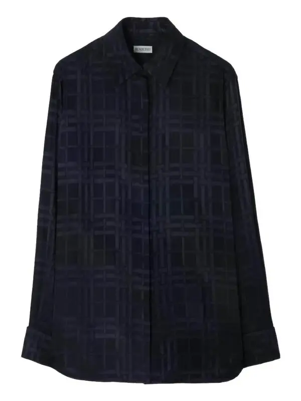 Burberry Patterned Shirt - Blue