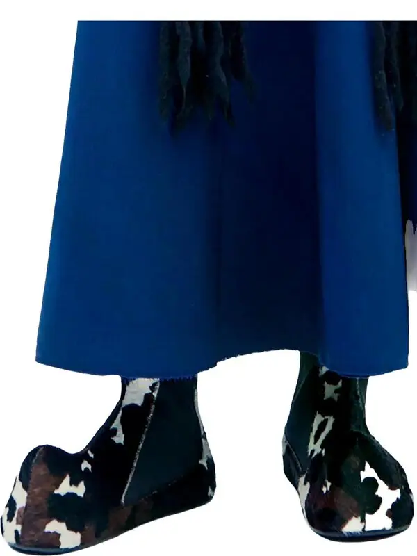 A.W.A.K.E. Mode Cow-print Pony-hair Ankle Boots - Brown