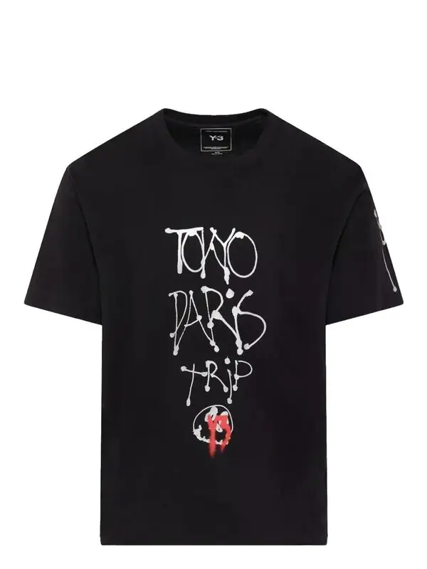Y3 Graphic-print T-shirt - Black