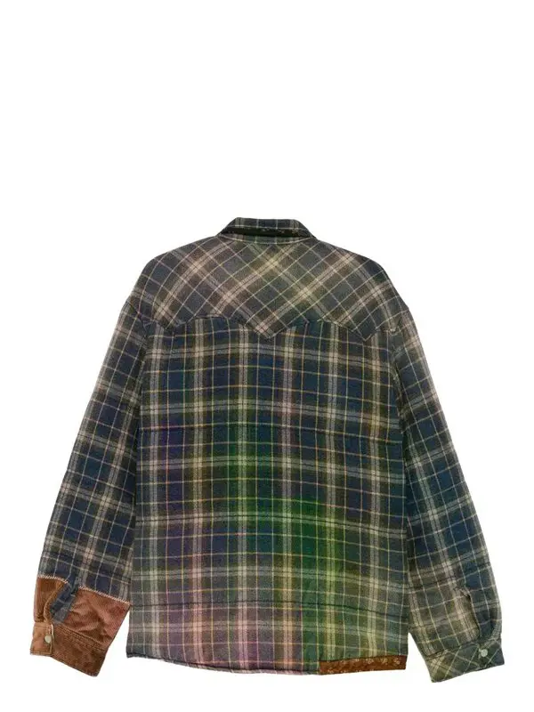 KHOKI Patchwork Check Jacket - Blue