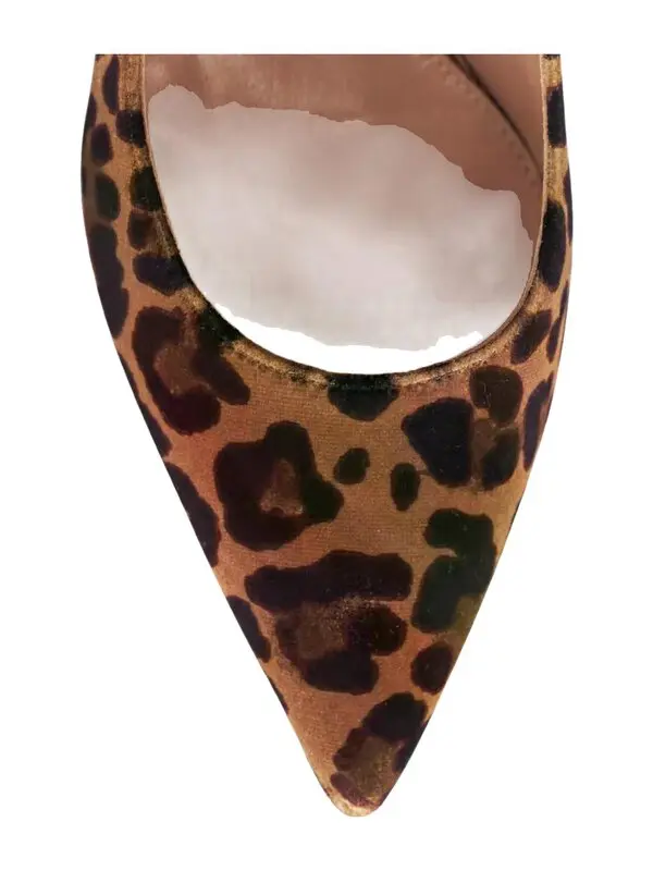 GIANVITO ROSSI Leopard Print Pumps - Brown
