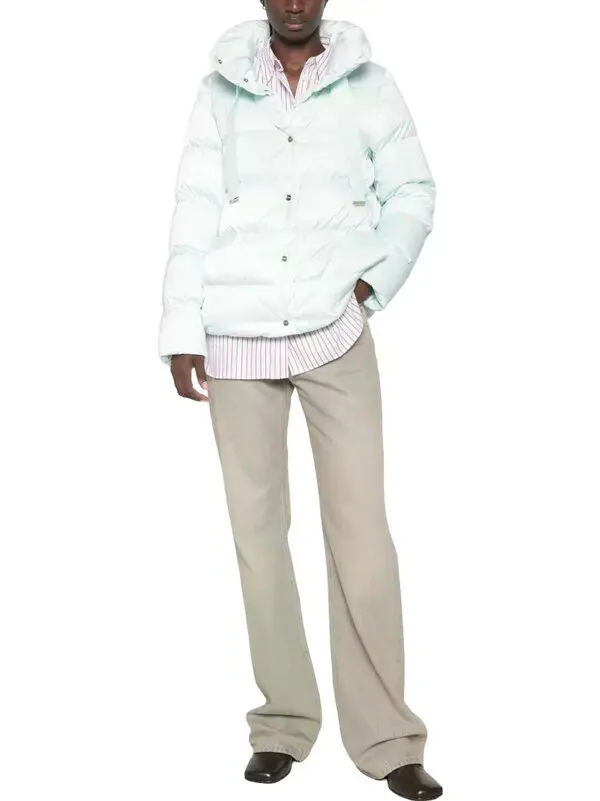 Herno Quilted Drawstring Parka - Blue