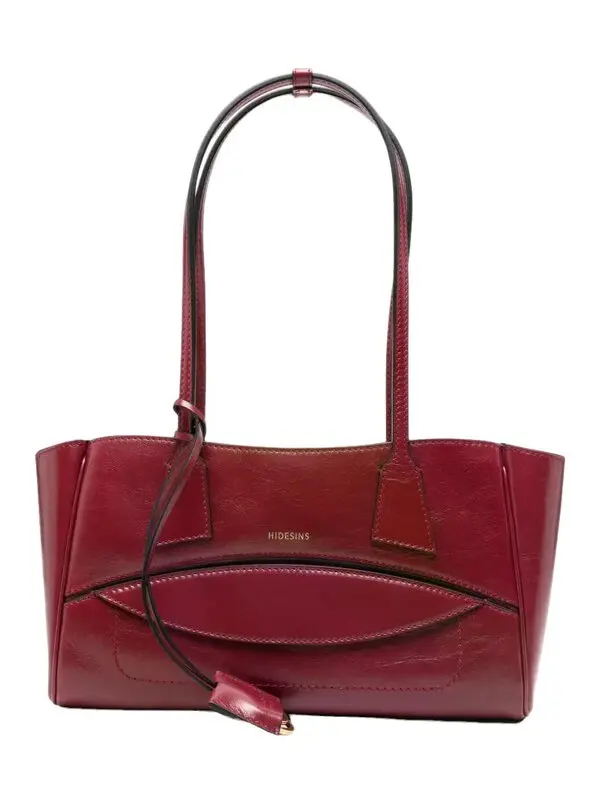HIDESINS Small Logo-print Leather Shoulder Bag - Red