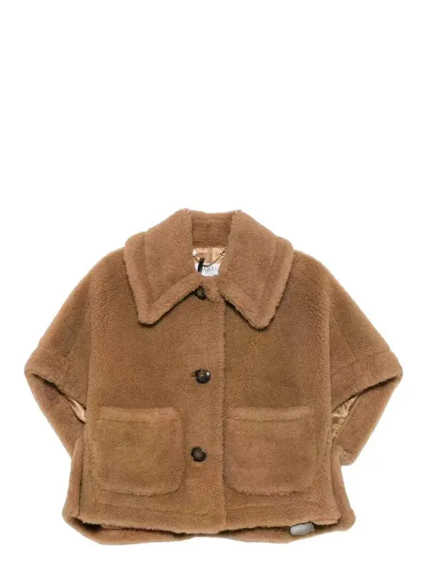 Max Mara Teddy Bear Cape Jacket - Neutrals