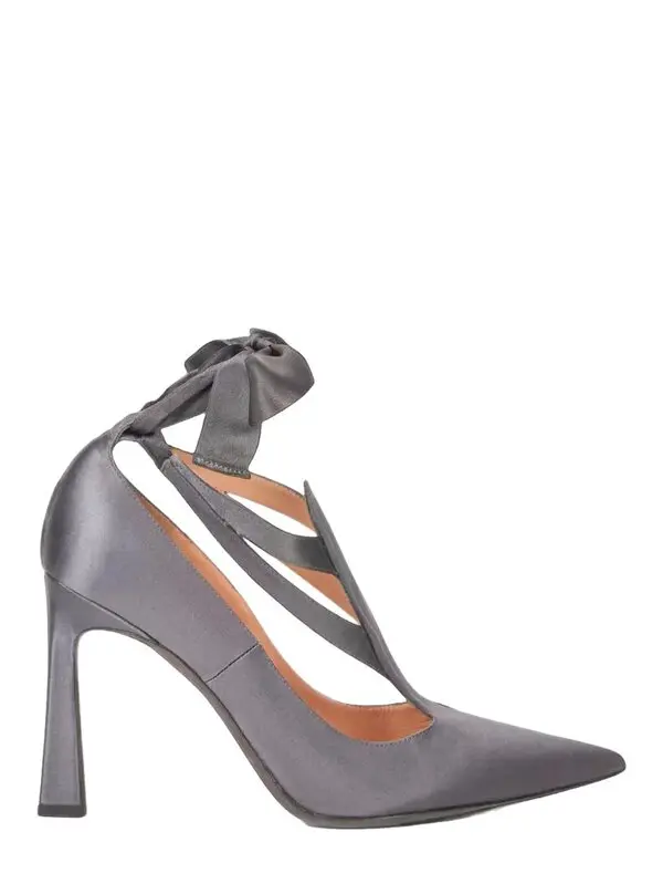 Alberta Ferretti Bow Detail Pointed Toe Pumps - Grey
