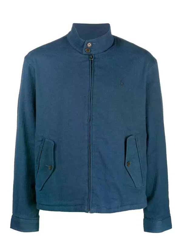Polo Ralph Lauren Stand-up Collar Shirt Jacket - Blue