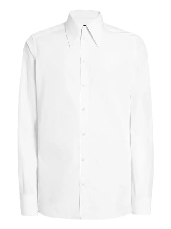 Dolce & Gabbana Gold Poplin Shirt Shirts - White