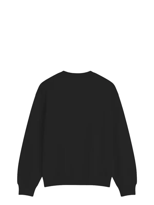 Maison Kitsuné Logo-print Cotton Sweatshirt - Black